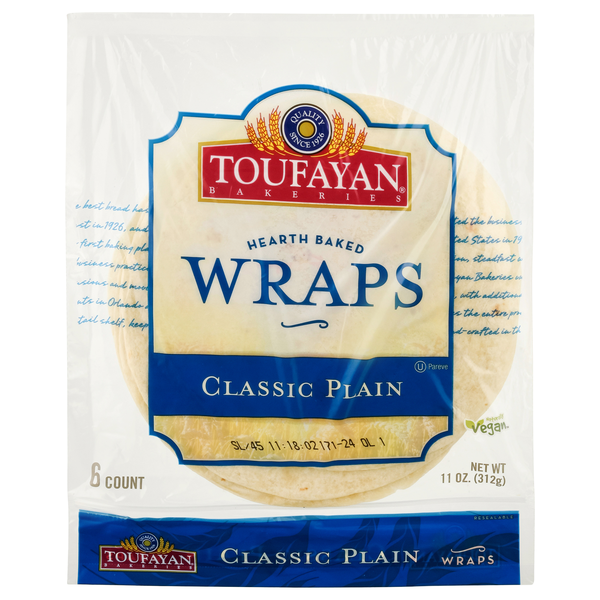 Save on Toufayan Classic Plain Wraps - 6 ct Order Online Delivery ...