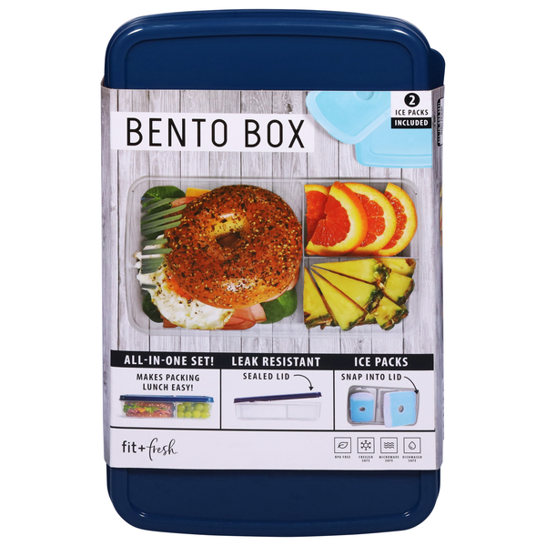 Save on Fit & Fresh Bento Box Blue Order Online Delivery | Stop & Shop
