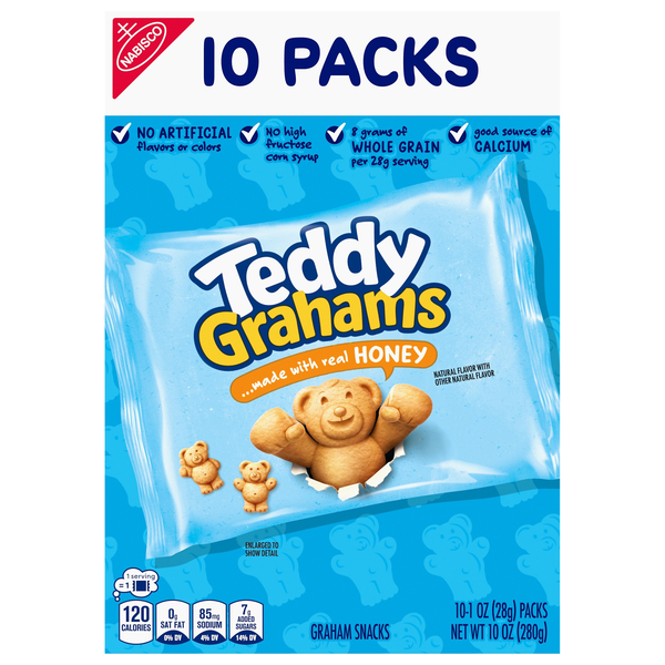 Save on Nabisco Teddy Grahams Honey Graham Snacks - 10 ct Order Online ...