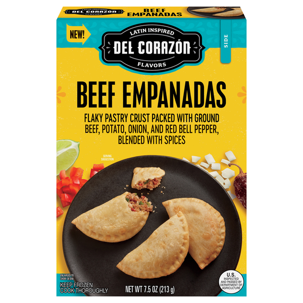 Save on Del Corazon Side Beef Empanadas Frozen Order Online Delivery ...
