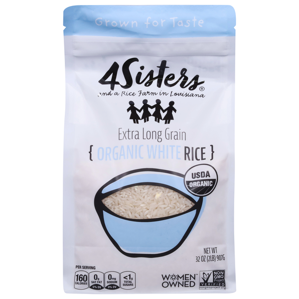 Save on 4Sisters Organic Extra Long Grain White Rice Order Online ...