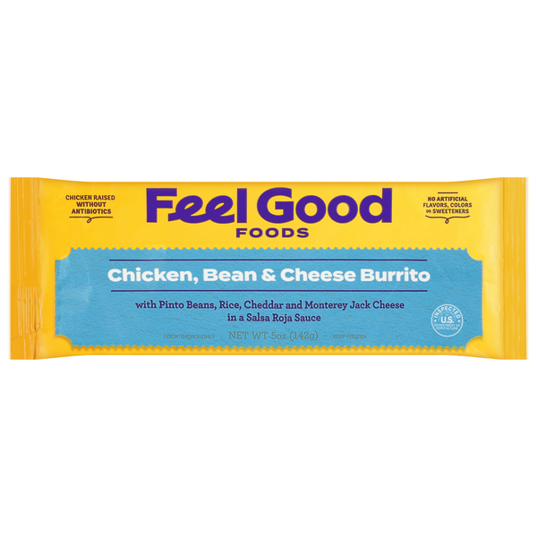 Save on Feel Good Foods Chicken Bean & Cheese Burrito Order Online ...