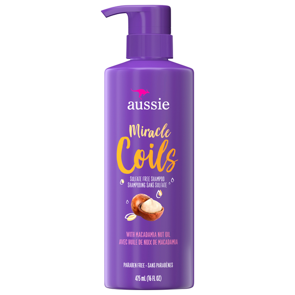 Save On Aussie Miracle Coils Shampoo With Cocoa Butter And Macadamia Nut