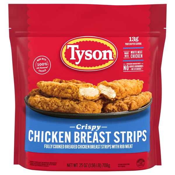 Save on Tyson Natural Breaded Chicken Strips Frozen Order Online ...