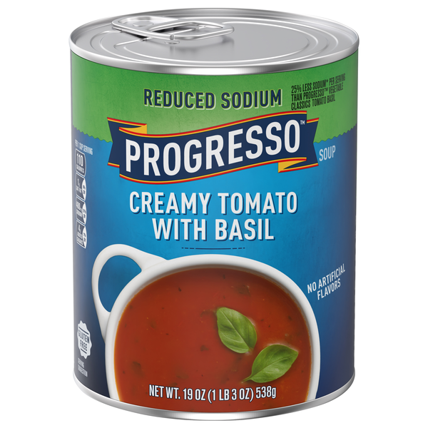 Save on Progresso Reduced Sodium Gluten Free Creamy Tomato with Basil ...