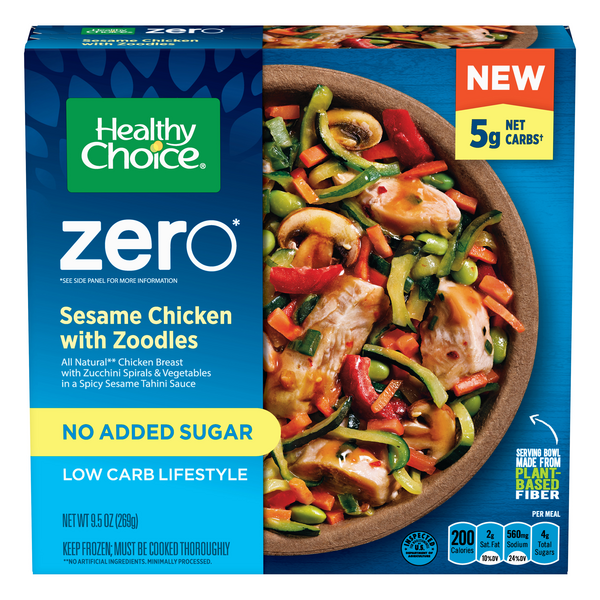 Save on Healthy Choice Zero Sesame Chicken w/Zoodles No Sugar Added Low ...