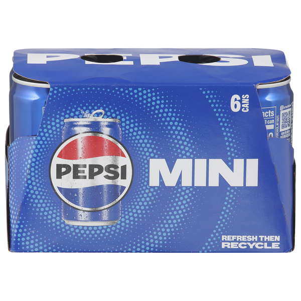 Save On Pepsi Mini Cola Soda 6 Pk Order Online Delivery Martins