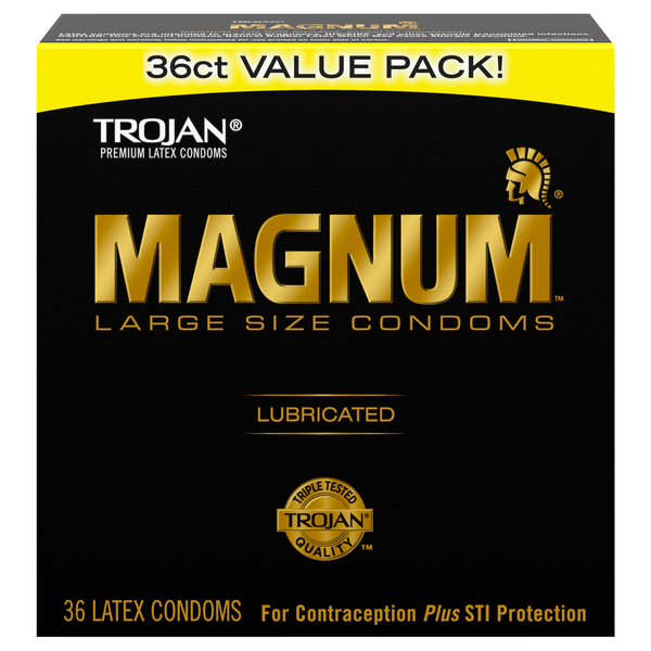 Save on Trojan Magnum Lubricated Large Size Latex Condoms Value Pack ...