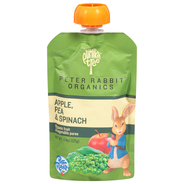 Save on Pumpkin Tree Peter Rabbit Organics Pea Apple Spinach Fruit ...