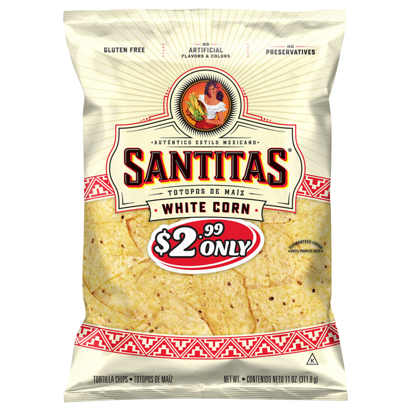 Save on Santitas White Corn Tortilla Chips Order Online Delivery | GIANT