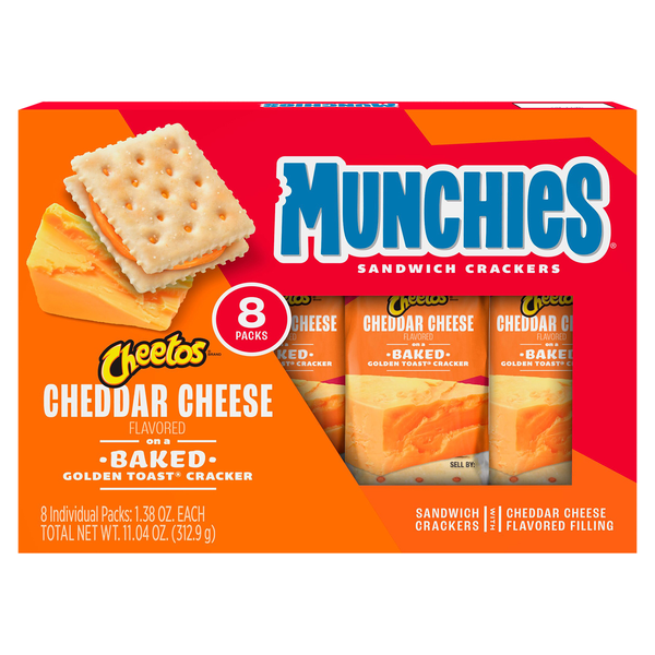 Save on Munchies Cheetos Cheddar Cheese & Toast Sandwich Crackers - 8 ...