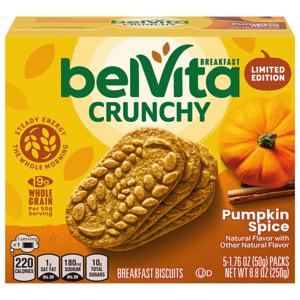Save on belVita Limited Edition Pumpkin Spice Breakfast Biscuits - 5 ct ...