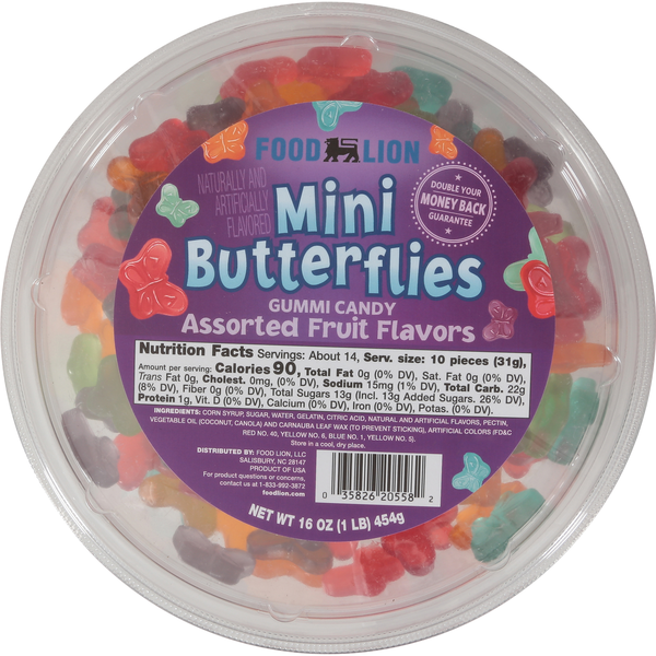 Save on Food Lion Mini Butterflies Gummi Candy Order Online Delivery ...