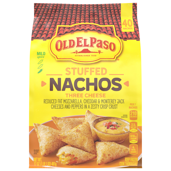 Save on Old El Paso Three Cheese Stuffed Nachos - 40 ct Frozen Order ...