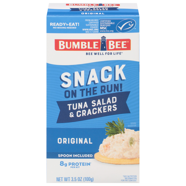 Save on Bumble Bee Snack On The Run Tuna Salad Kit with Crackers Order ...