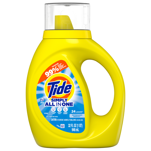 Save on Tide Simply All in One Refreshing Breeze Liquid Laundry ...