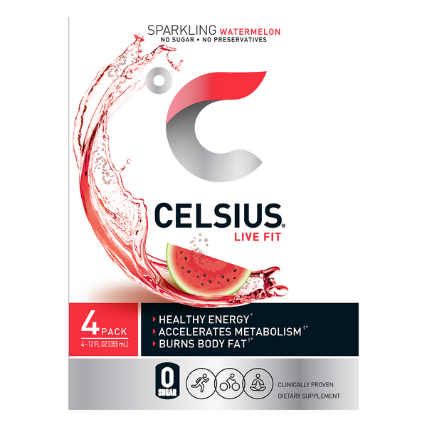 Save on Celsius Live Fit Sparkling Watermelon Energy Drink - 4 pk Order ...