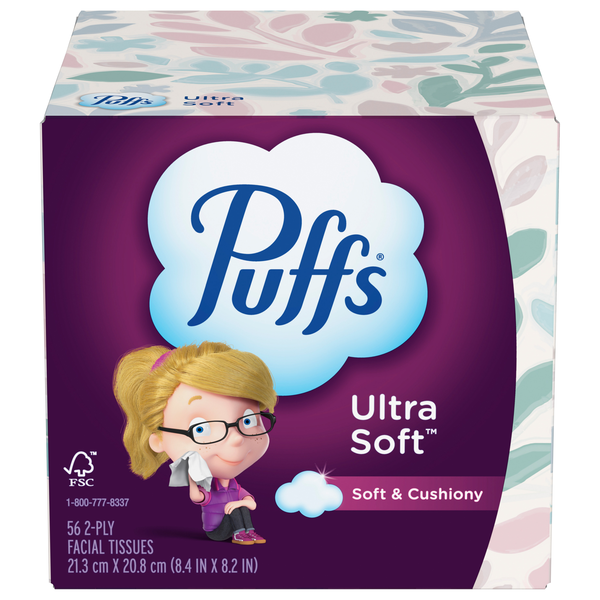 Save on Puffs Ultra Soft 2-Ply Facial Tissue Cube Box Order Online ...