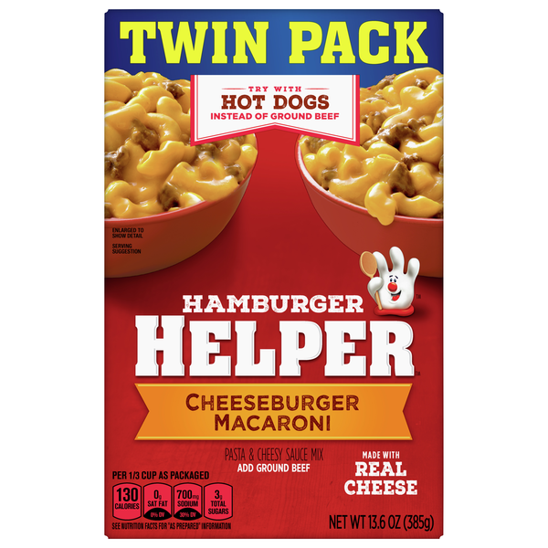 Save on Hamburger Helper Cheeseburger Macaroni - 2 ct Order Online ...