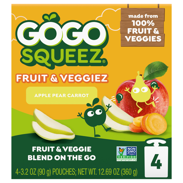 Save on GoGo squeeZ Fruit & Veggiez on the Go Zippin' Zingin' Pear - 4 ...