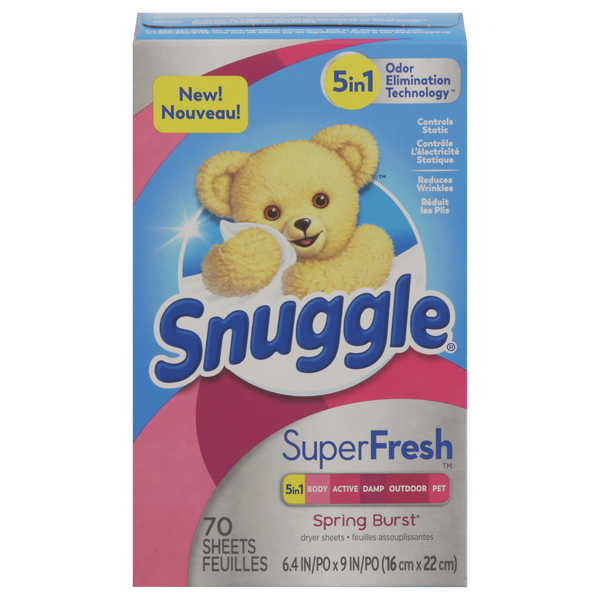 Save on Snuggle SuperFresh 3-in-1 Spring Burst Dryer Sheets Order ...