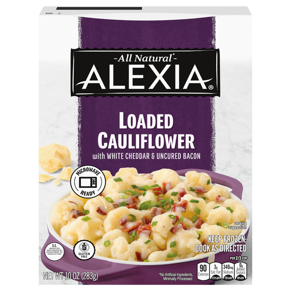 Save on Alexia Loaded Cauliflower with White Cheddar & Uncured Bacon ...