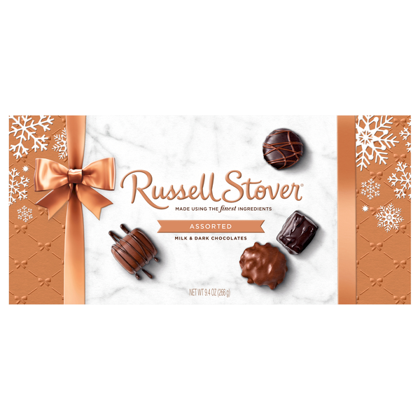 Save on Russell Stover Assorted Milk & Dark Chocolates Christmas Candy ...