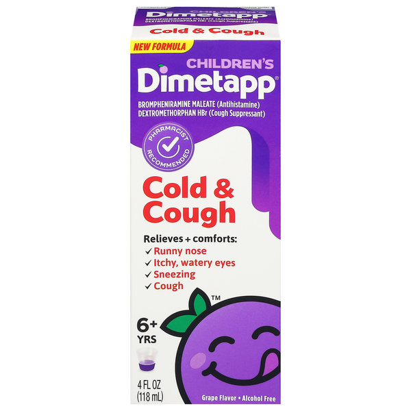 Save on Dimetapp Children's Cold & Cough Grape Flavor Liquid Order ...