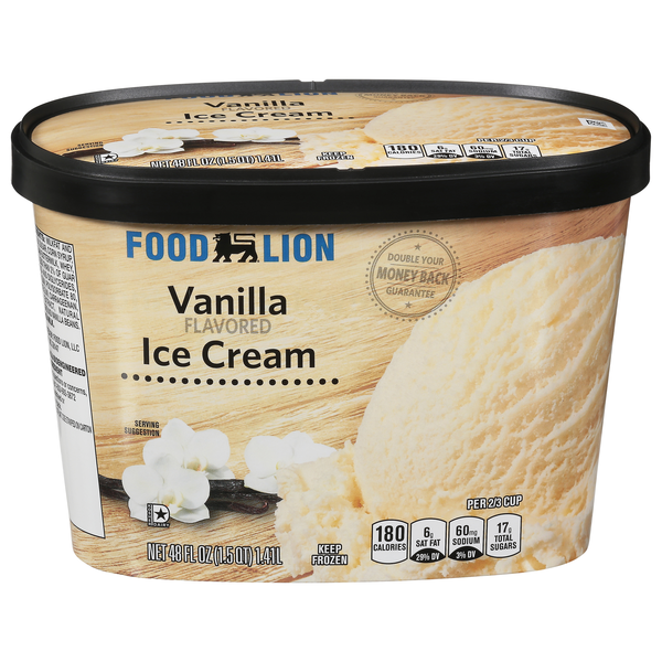 Save on Food Lion Vanilla Ice Cream Order Online Delivery | Food Lion