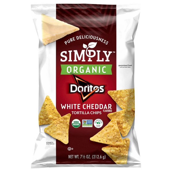 Save on Doritos Simply Organic White Cheddar Tortilla Chips Order ...