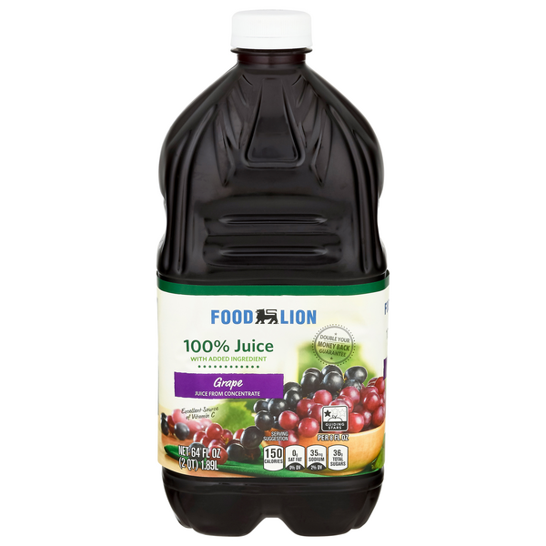 Save on Food Lion 100% Juice Grape Order Online Delivery | Food Lion