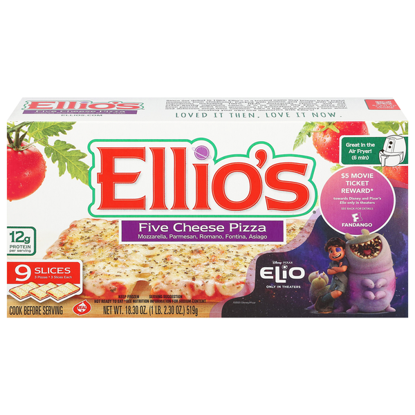 Save on Ellio's Five Cheese Pizza - 9 slices Frozen Order Online ...