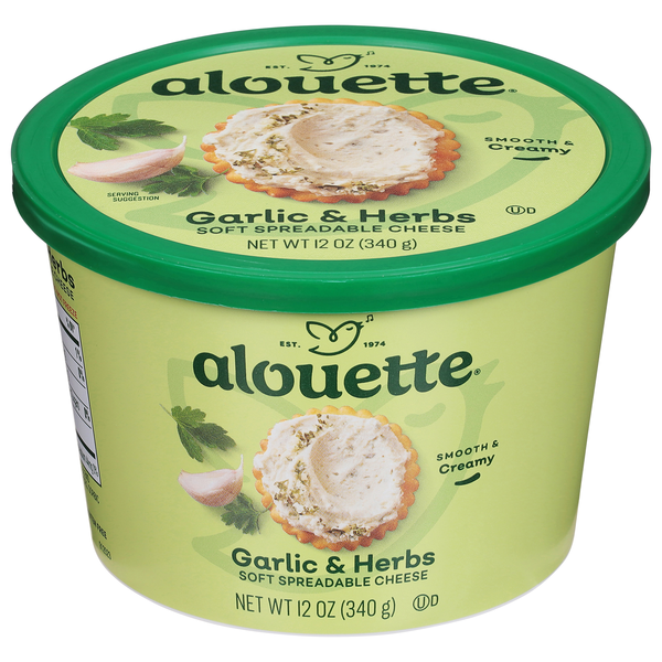 Save on Alouette Garlic & Herbs Soft Spreadable Cheese Order Online ...
