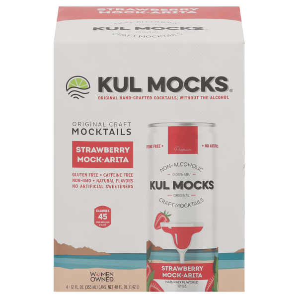 Save on Kul Mocks Strawberry Mock-Arita Original Craft Mocktails - 4 pk ...