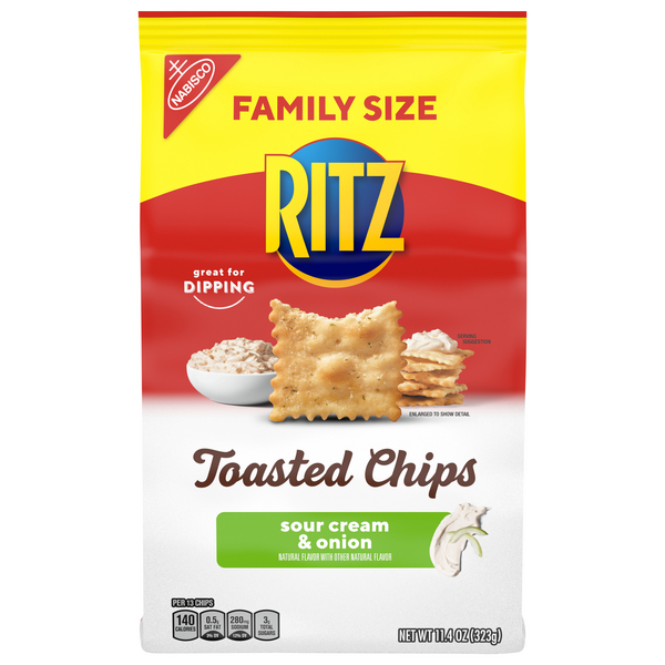 Save on Nabisco Ritz Toasted Chips Sour Cream & Onion Order Online ...