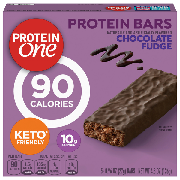 Save on Protein One Keto Friendly Chocolate Fudge 10g Protein Bars - 5 ...