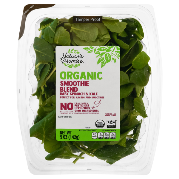 Save on Nature's Promise Organic Smoothie Blend Baby Spinach & Kale ...
