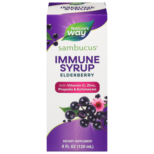Save on Nature's Way Sambucus Elderberry Immune Syrup Order Online ...