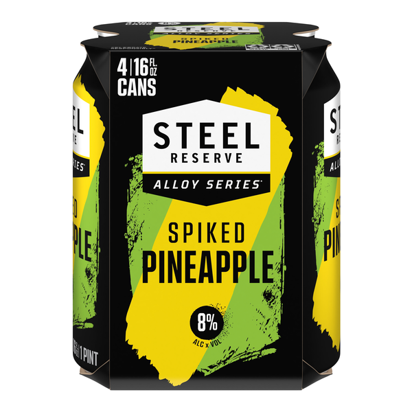 Save on Steel Reserve Alloy Series Malt Beverage Spiked Pineapple - 4 pk Order Online Delivery ...
