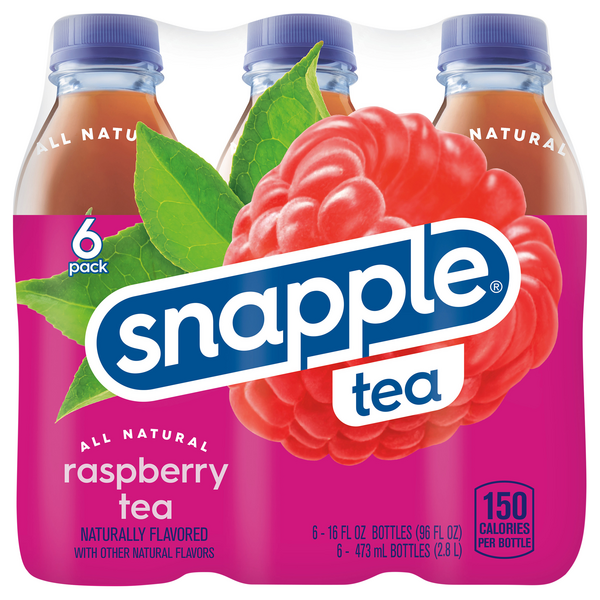 Save on Snapple Raspberry Iced Tea All Natural - 6 pk Order Online ...