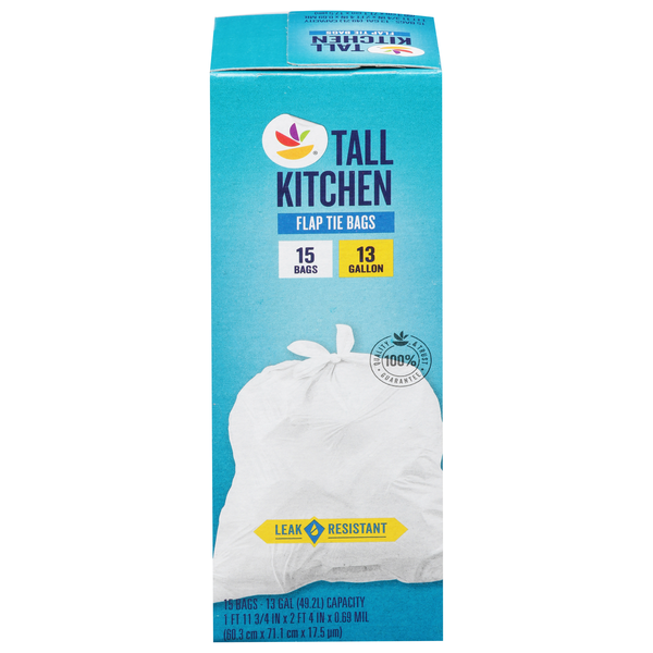 Save on Giant Tall Kitchen Flap Tie Bags 13 Gallon Order Online ...