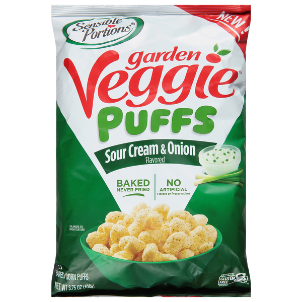 Save on Sensible Portions Garden Veggie Puffs Sour Cream & Onion Order ...