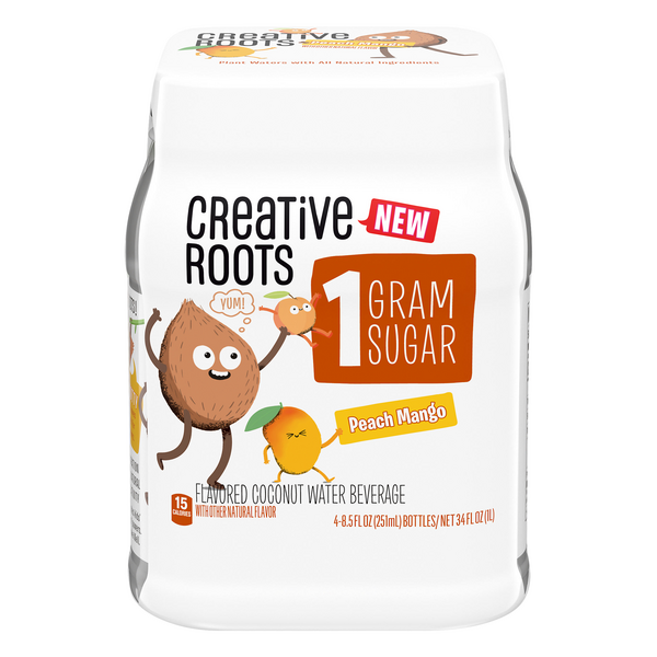 Save on Creative Roots Water Beverage Peach Mango - 4 pk Order Online ...
