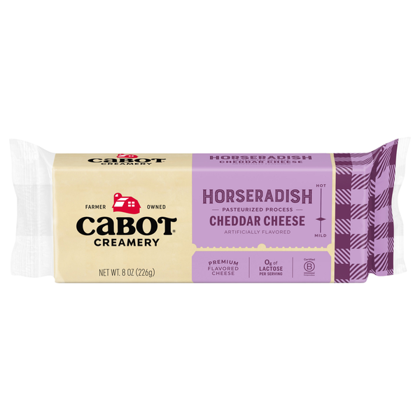Save on Cabot Horseradish White Cheddar Cheese Block Order Online ...