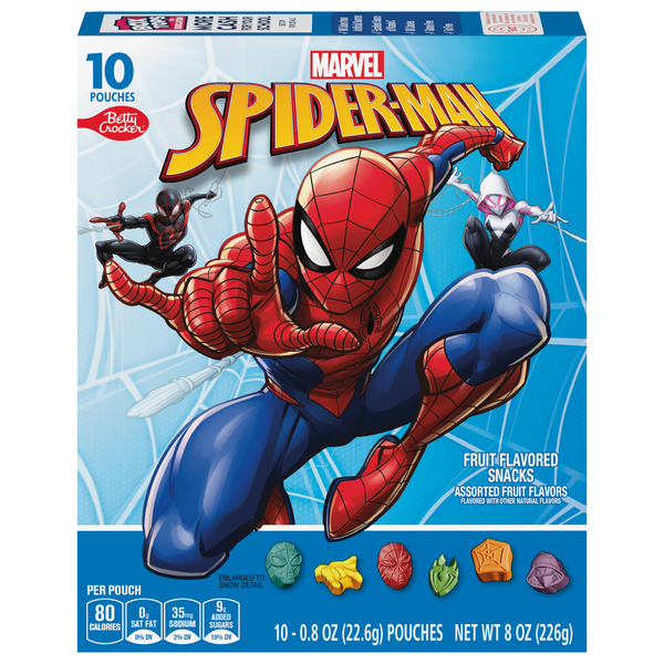 Save on Betty Crocker Fruit Snacks Marvel Spider Man Assorted Fruit ...