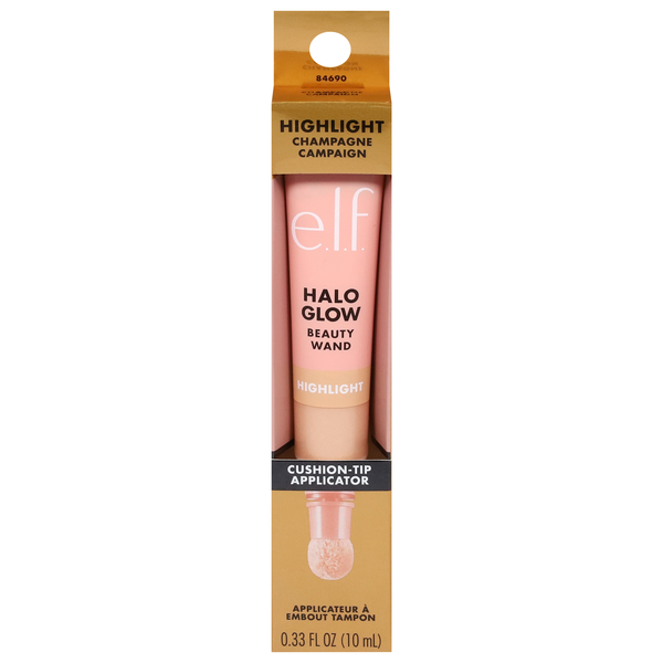 Save on e.l.f. Halo Glow Liquid Highlighter Beauty Wand Champagne ...