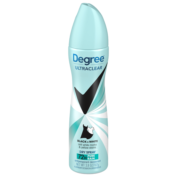 Save on Degree Ultra Clear Pure Rain Antiperspirant Deodorant Dry Spray ...