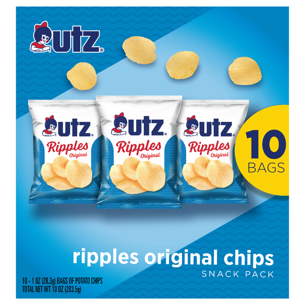 Save on Utz Ripples Original Potato Chips Snack Pack - 10 ct Order ...