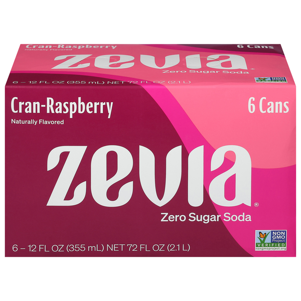 Save on Zevia Zero Sugar Cran-Raspberry Soda - 6 pk Order Online ...