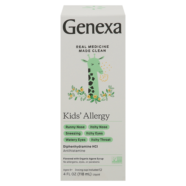 Save on Genexa Kids' Allergy with Organic Agave Syrup Ages 6+ Order ...